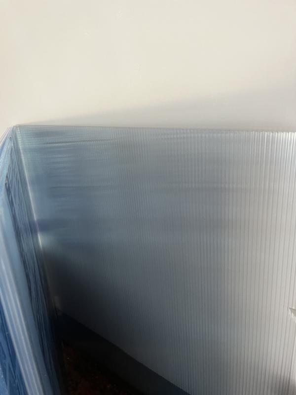 Sunlite 4-ft x 4-ft Corrugated Clear Polycarbonate plastic Roof Panel 5 ...