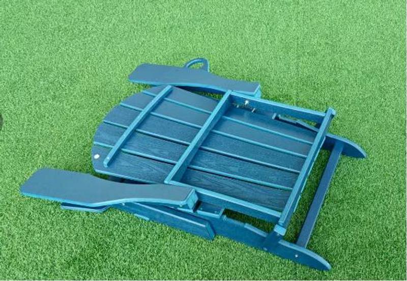 Upland Folding Adirondack Chair with Cup Holder Set of 2 Teak HDPE ...