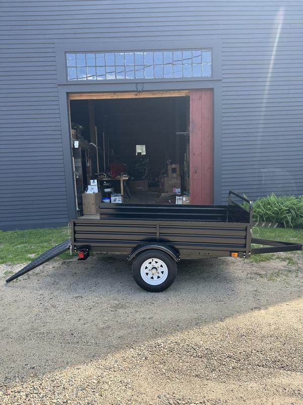 DK2 5-ft x 7-ft Steel Utility Trailer with Ramp Gate (1639-lb Capacity ...