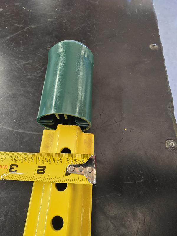 Stake-Safe 2-in W x 3.25-in L Green T-post/U-post fence Safety cap ...