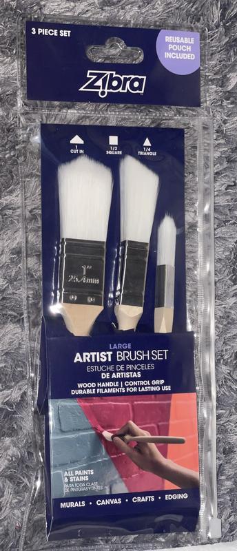 Zibra Multiple Sizes Reusable Polyester Assorted Specialty craft brush ...