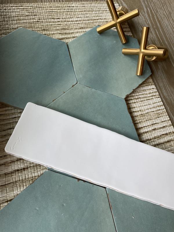 Artmore Tile Coastal Hex Marino Blue 6-in x 6-in Matte Porcelain ...