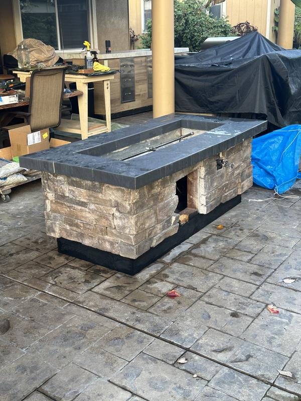 American Olean Carbon Mist Slate 12-in x 24-in Glazed Porcelain Stone ...