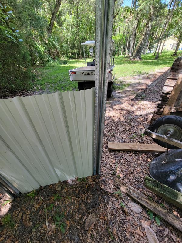 Proforce 7-1/2-ft H x 3-in W Galvanized Galvanized Steel Fence Post in ...