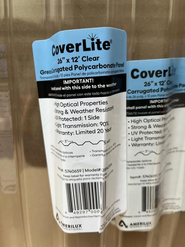 AmeriLux International CoverLite 6 - Pack Plastic Vented Roof Panel ...