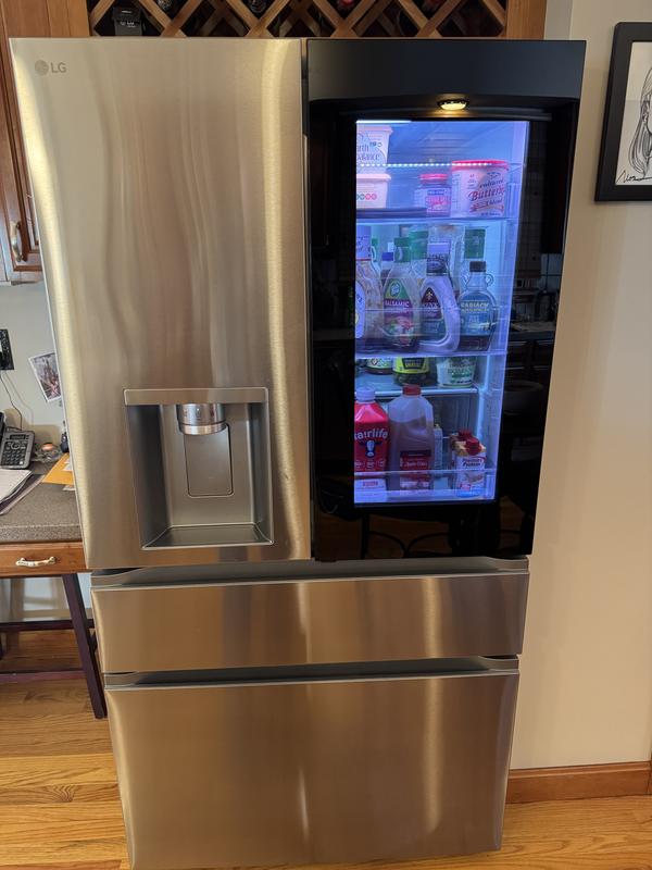 LG InstaView MyColor 28.6-cu ft 4-Door Smart French Door Refrigerator ...