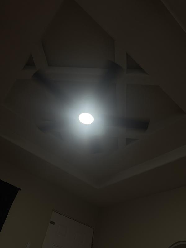 Breezary 42-in Matte Black with Black Blades Color-Changing Integrated ...