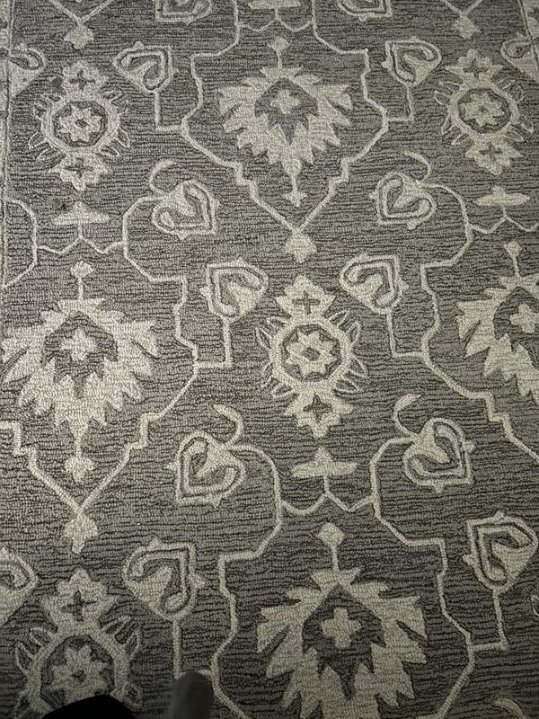 allen + roth Callaway 8 x 10 (ft) Tufted Wool Mocha Rectangular Indoor ...