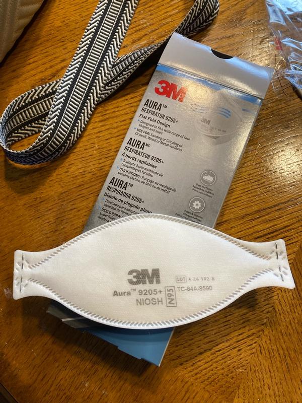 3M 3-Pack White Disposable N95 Painting Disposable Respirator 9205PP-3 ...