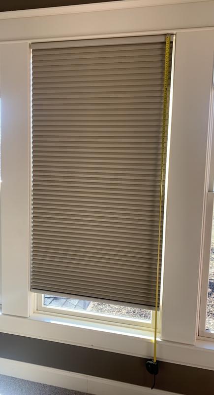 LEVOLOR 60-in x 72-in Ecru Room Darkening Cordless Cellular Shade at ...