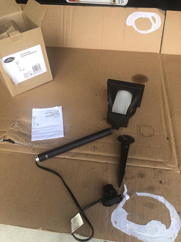Harbor Breeze LED Path Light 100-Lumen 1.9-Watt Matte Black Low Voltage ...
