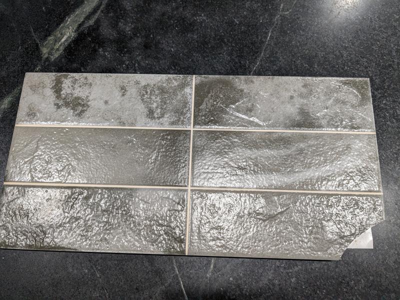 Affinity Tile (Sample) Kings Raku Black 8-in x 16-in Matte Ceramic ...