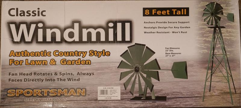 Sportsman Anchored Weather-Resistant 96-in 12-Blade Steel Decorative ...