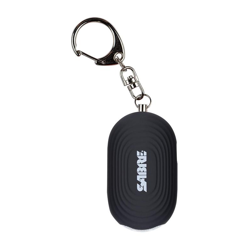 SABRE 2-oz Personal Alarm with LED Light, 130dB Siren, and Snap Hook ...