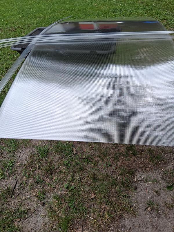 AmeriLux International MultiLite 4-ft x 8-ft Ribbed Clear Polycarbonate ...