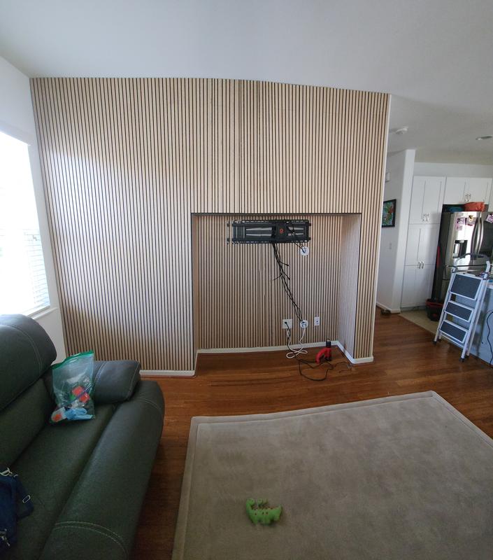1/2-in x 8-5/8-in x 8-ft Finished Warm Oak MDF Shiplap Fluted Wall ...