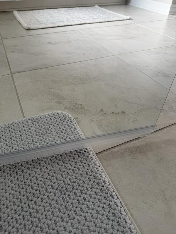 Prime-Line 0.25-in Hinged shower door Bottom Sweep in the Bathtub ...