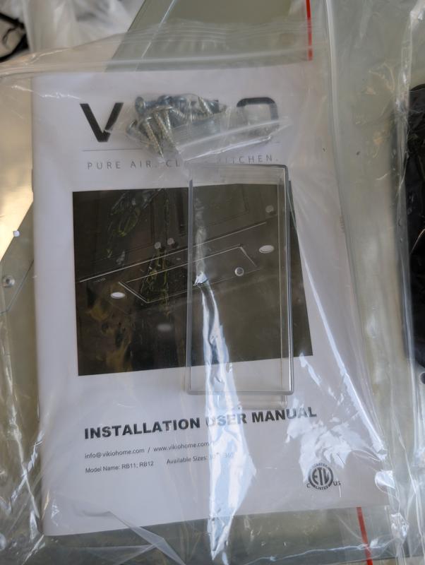 VIKIO 28-in Ductless 900-CFM Stainless Steel Insert Under Cabinet Range ...