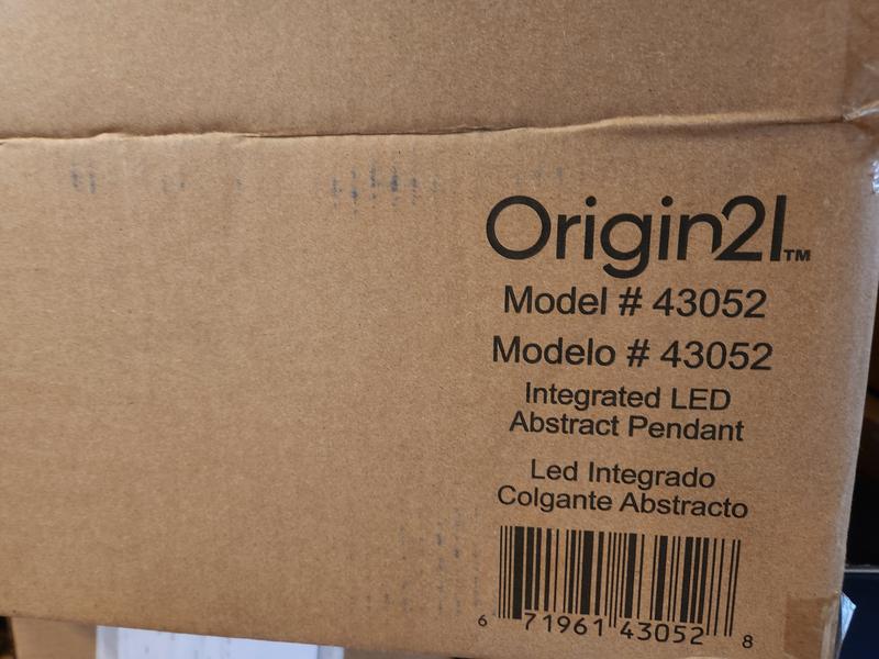 Origin 21 Matte Black Modern/Contemporary Geometric LED Large Hanging ...