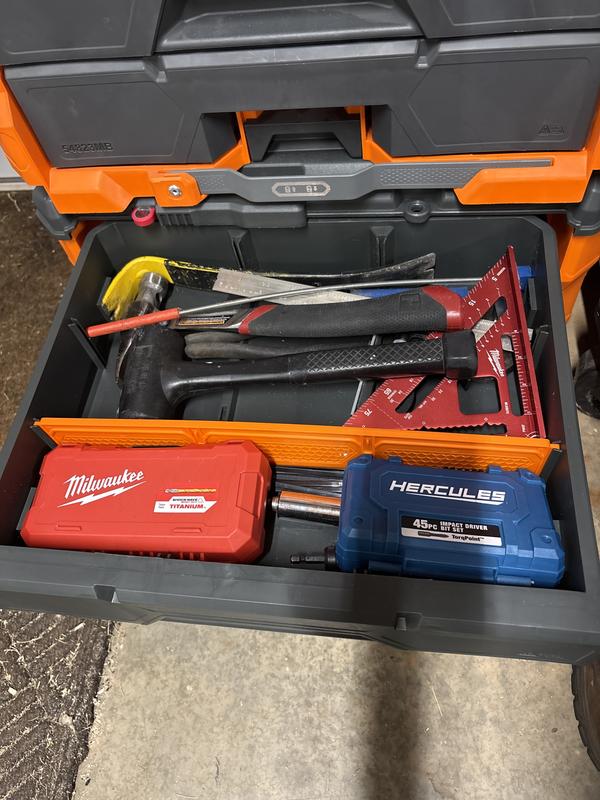 Klein Tools MODbox 23.5-in W x 16.5-in H x 22.3-in D 2-Drawer Orange ...