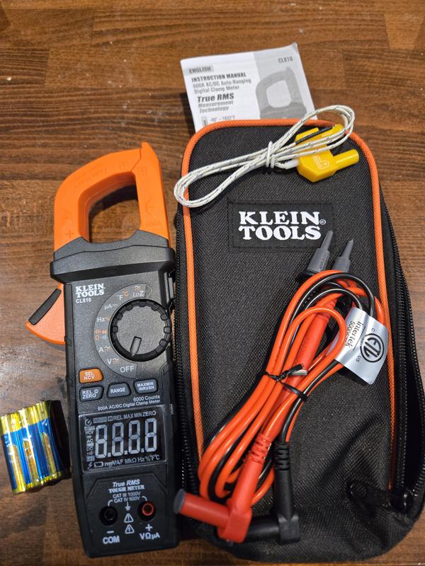 Klein Tools 600A AC/DC Auto-Ranging TRMS Clamp Meter with Worklight in ...