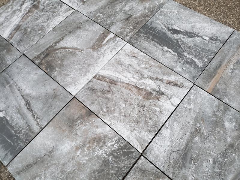 American Olean Danya Stream 12-in x 12-in Glazed Porcelain Stone Look ...