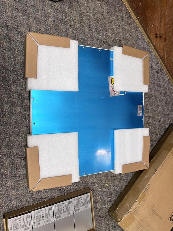 WYZM 10-Pack 2-ft x 2-ft Adjustable Daylight LED Panel Light 2X2-10P-B ...