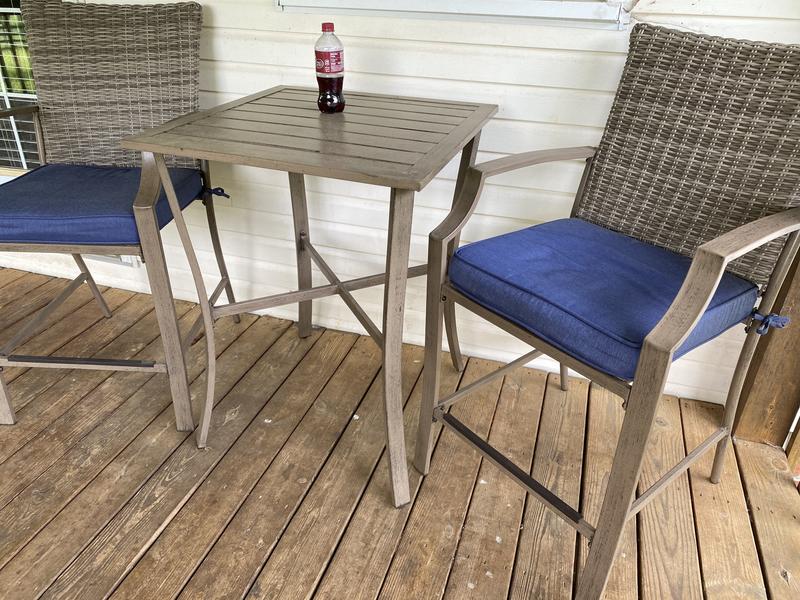 allen + roth 19.5-in x 20-in Blue Patio Chair Cushion 8347-08442253 at ...