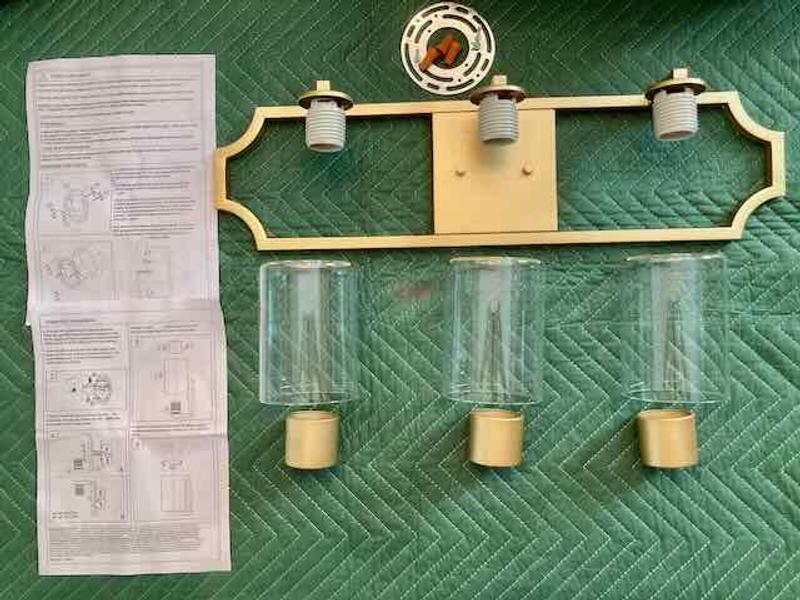 Progress Lighting Teigen 23.5-in 3 Light Gold Traditional Bathroom ...