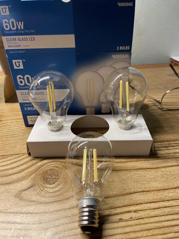 Utilitech 60 -Watt EQ A15 Daylight Intermediate base (E-17) Dimmable ...