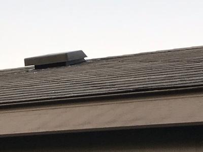 Master Flow 37 Nfa Gray Plastic Slant-back Roof Louver in the Roof ...