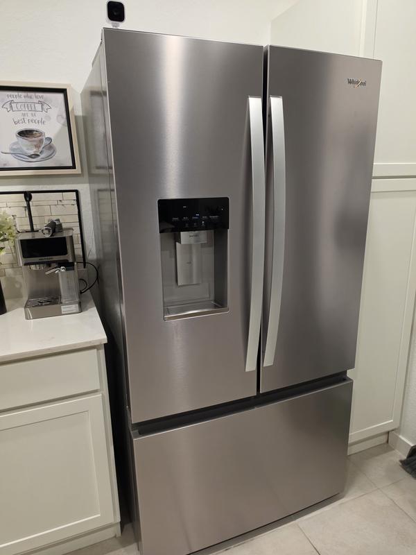 Whirlpool Counter-Depth 23.4-cu ft 36-in Wide with Dual Ice Maker ...