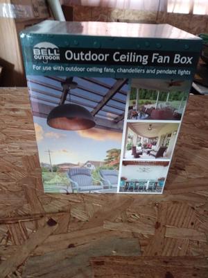 Hubbell Bell PVC Weatherproof New Work/Old Work Ceiling Fan Electrical ...