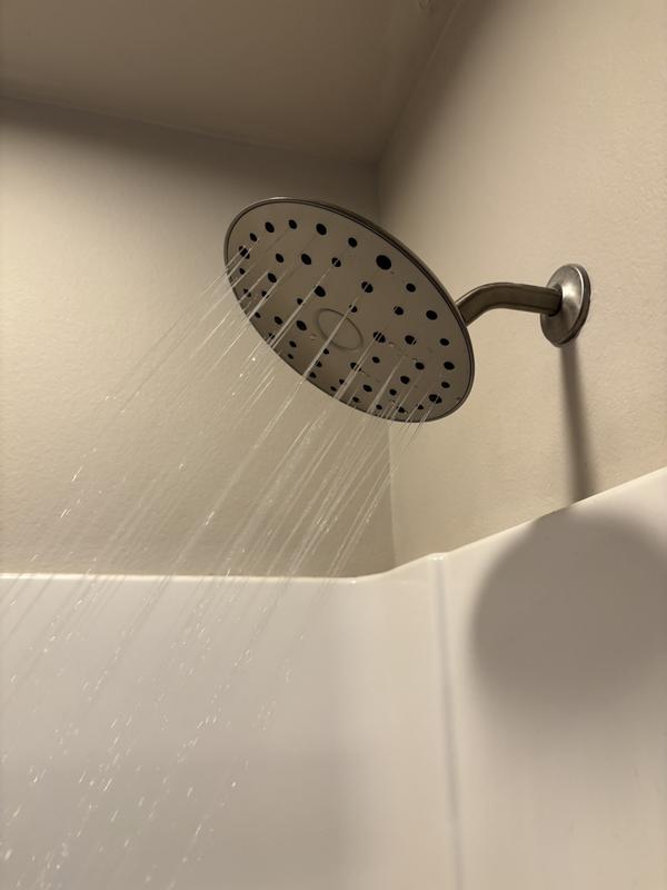 KOHLER Raindet Vibrant Brushed Nickel 8-in Round Fixed Rain 1.75 GPM ...
