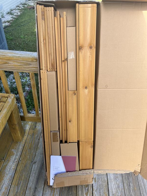 Enclo Privacy Screens Concord 41-in W x 73-in H Wood Planter Box Cedar ...