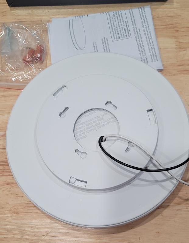 Project Source 1 -Light 9-in Matte White Integrated LED Flush Mount ...