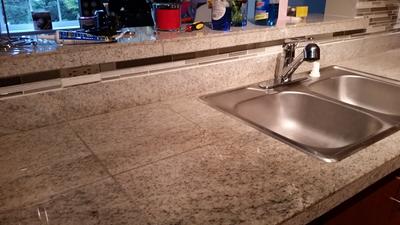 allen + roth Desert Bluff 12-in x 12-in Linen-look Glass/Stone Marble ...
