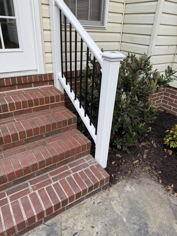 RDI Camden 6-ft x 36-in White Composite Deck Stair Rail Kit in the Deck ...