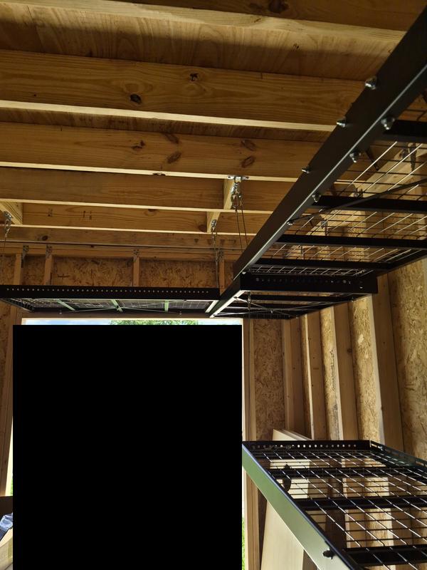 NewAge Products 24-in D x 96-in L Black Steel Rectangular Shelf kit in ...