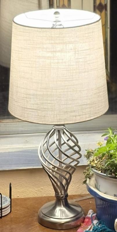 allen + roth 11-in x 12-in Tan Fabric Drum Lamp Shade A003-1814 at ...
