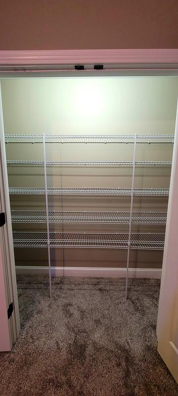 ClosetMaid 86-in White Fixed Mount Wire Shelving Support Pole 51009 at ...