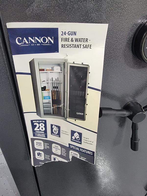 Cannon Armory 24-Gun Fireproof and Waterproof Electronic/Keypad Gun ...