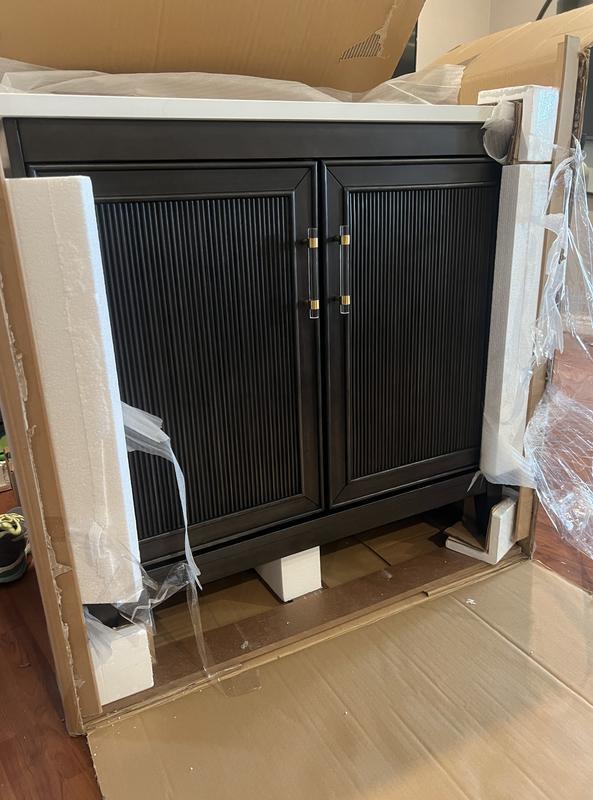 Scott Living Oberman 30-in Black Cherry Undermount Single Sink Bathroom ...