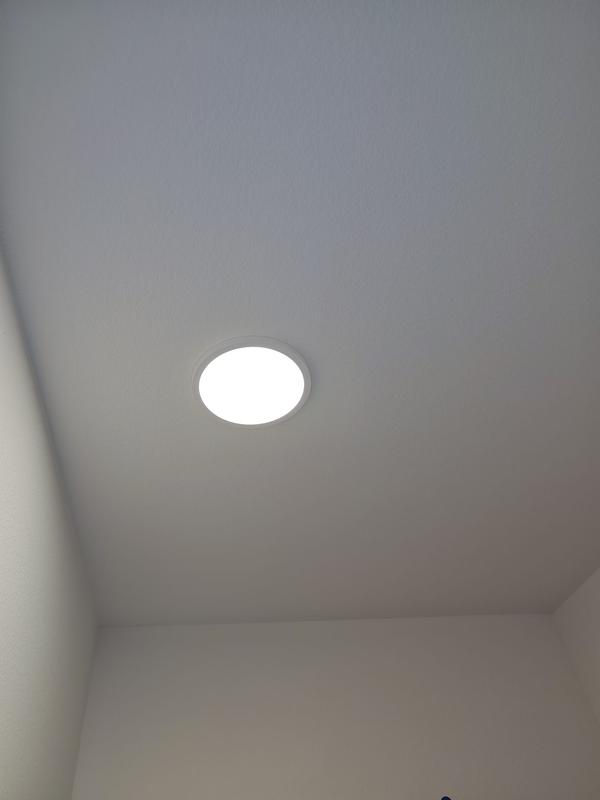 J&H LED 12-in White Outdoor 1 -Light LED Tunable White Flush Mount ...