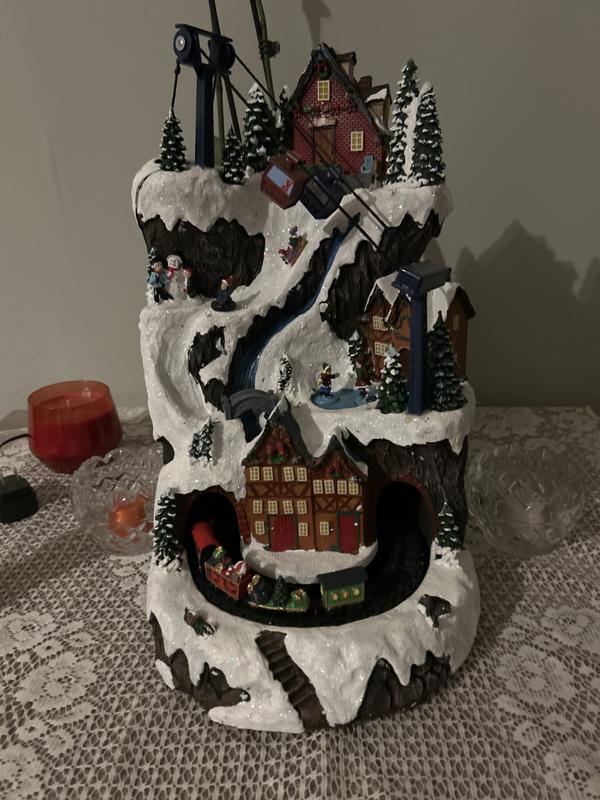 Carole Towne Carole Towne Winter Village Lighted Musical Village Scene ...