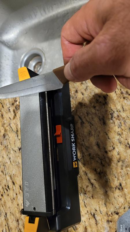 Work Sharp Benchtop Knife Sharpener - Tri-Brasive Stone - Diamond ...
