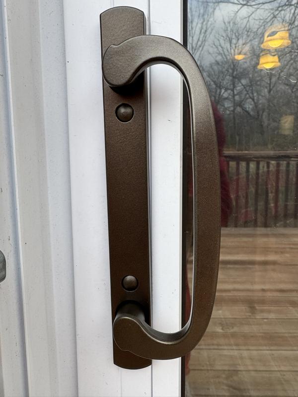 Prime-Line Bronze Universal Interior Keyed Entry Door Handle C 12807 at ...
