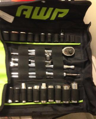 AWP Black Polyester 19-in Buckle Tool Roll at Lowes.com