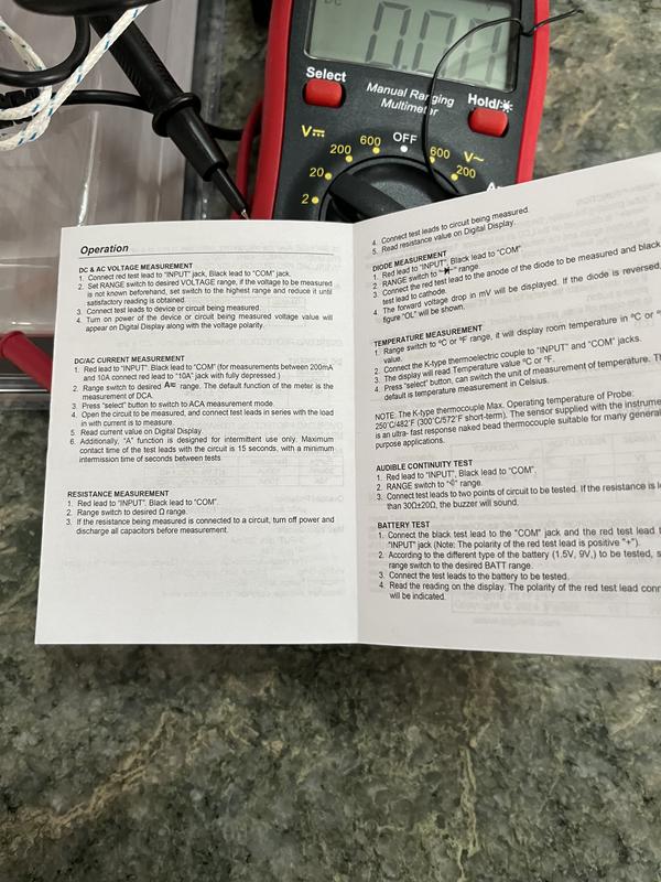 TRIPLETT Lcd Display Multimeter 600V MM300 at Lowes.com