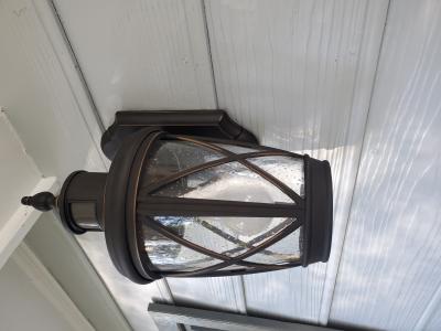 allen + roth Castine 1 -Light 14.25-in H Oil-rubbed Bronze Hardwired ...